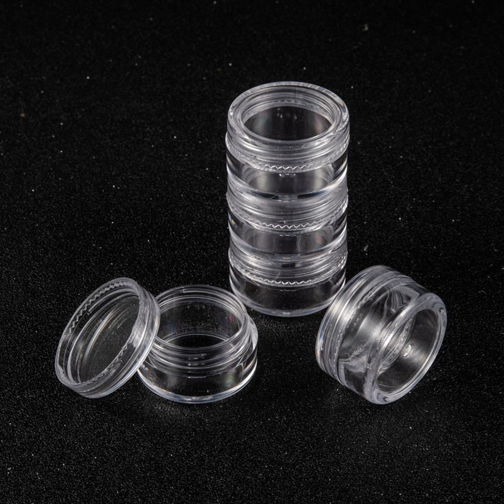 12 Mini Small Storage Containers Screw Top Plastic Storage - Etsy