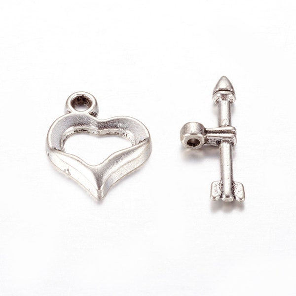 Heart Toggle Clasp - Etsy