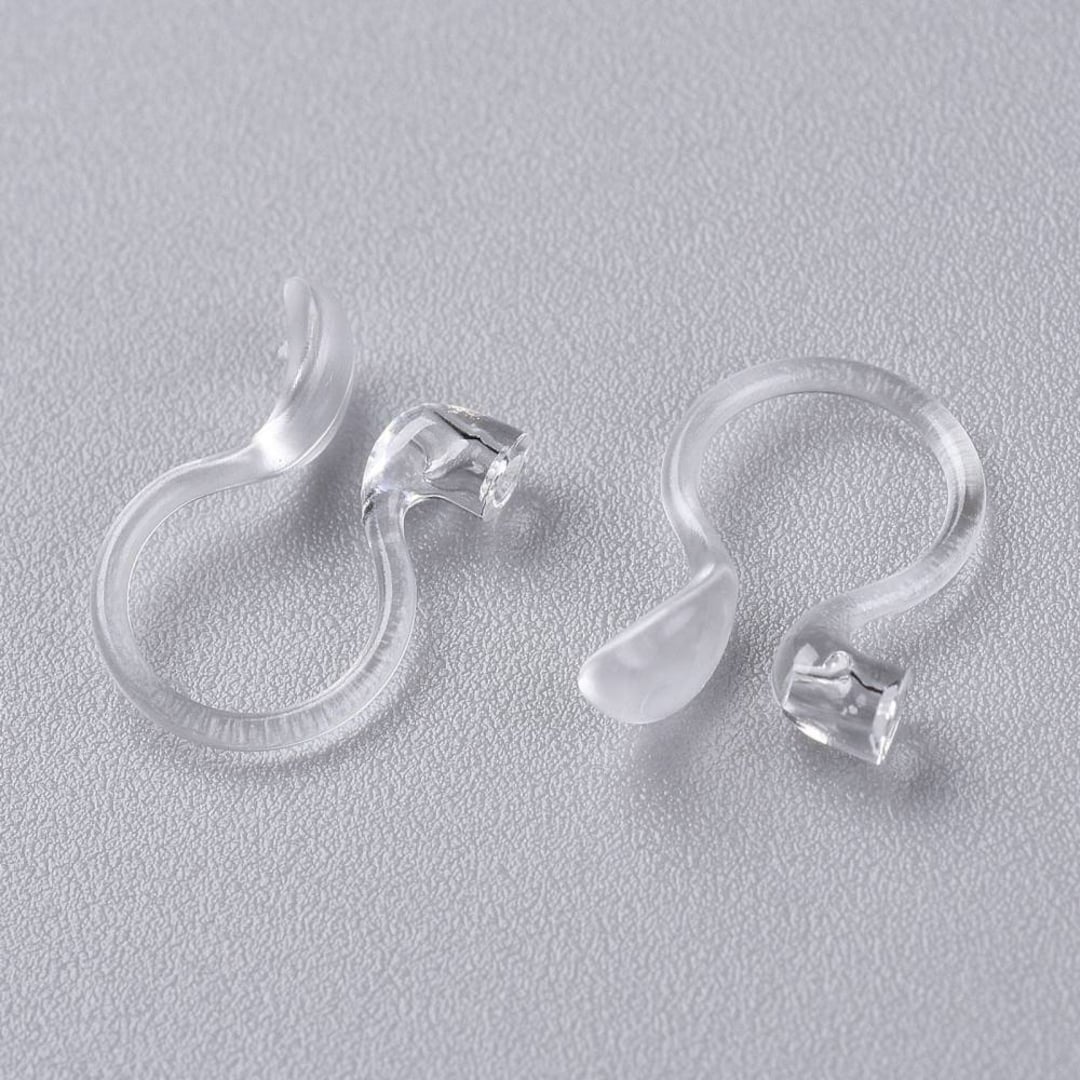 5, 10, 15 Pairs Plastic Earring Converters, Hypoallergenic, Change ...