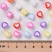 100 Heart Acrylic Beads, Small, Mix Color, 8mm, Transparent, DIY Craft ...