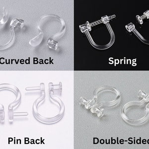 5, 10, 15 Pairs Plastic Earring Converters, Hypoallergenic, Change ...