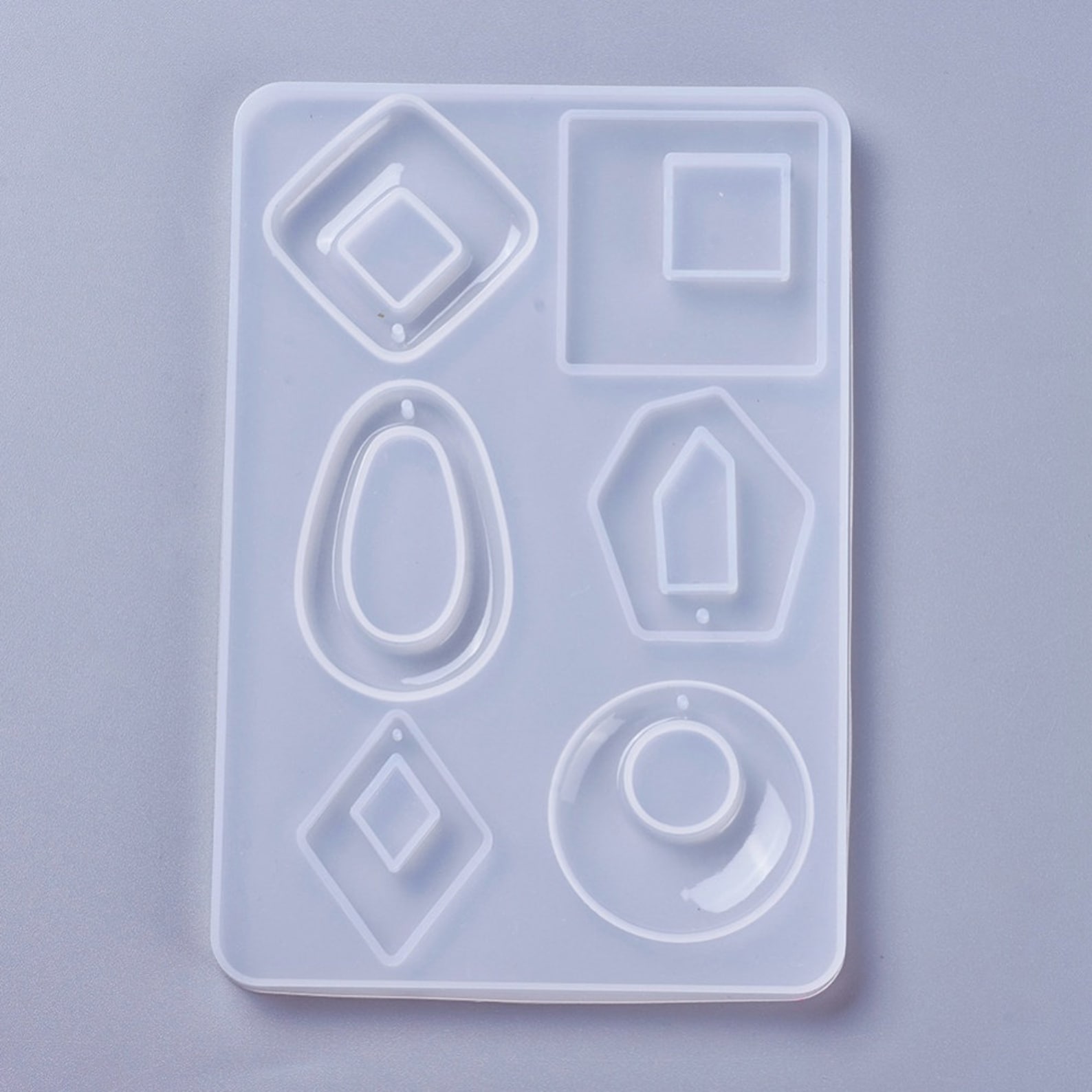 6 Mix Shape Silicone Mold for DIY Jewelry Making, DIY Pendants, Earring ...