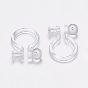 5, 10, 15 Pairs Plastic Earring Converters, Hypoallergenic, Change ...