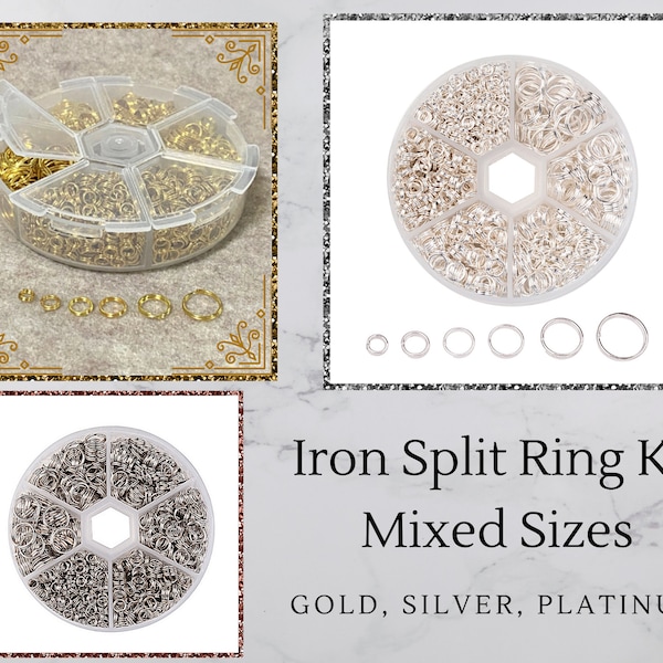 Gold Split Rings - Etsy