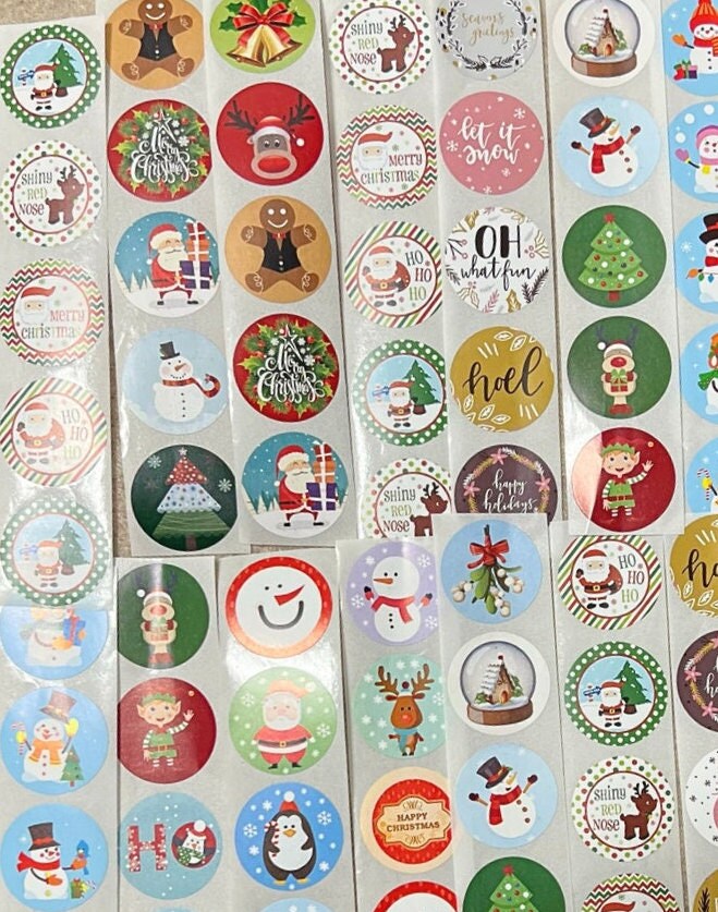 150 Holiday Stickers 25mm Mixed Christmas Stickers - Etsy