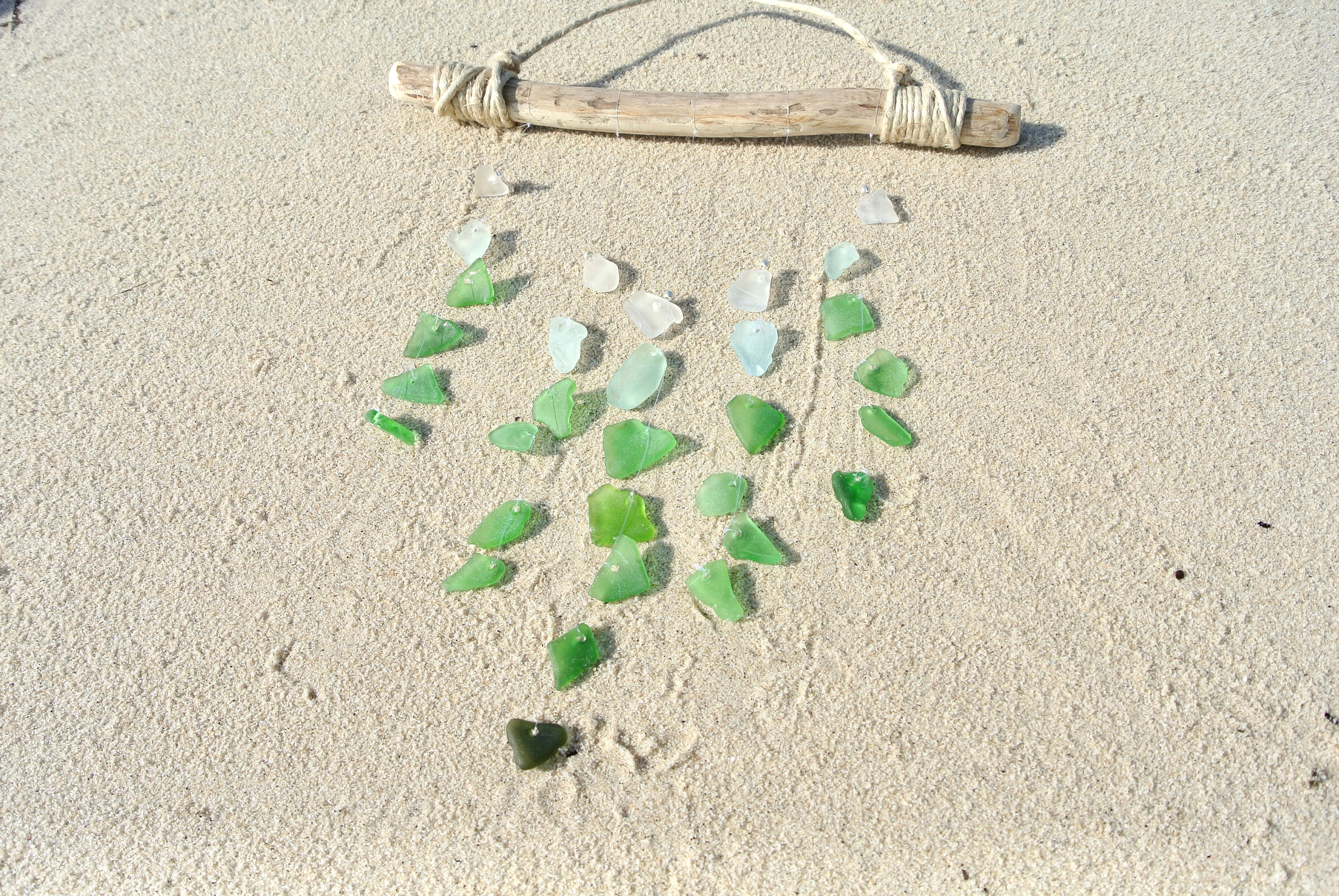 Green Ombré Sea Glass Sun Catcher - Etsy
