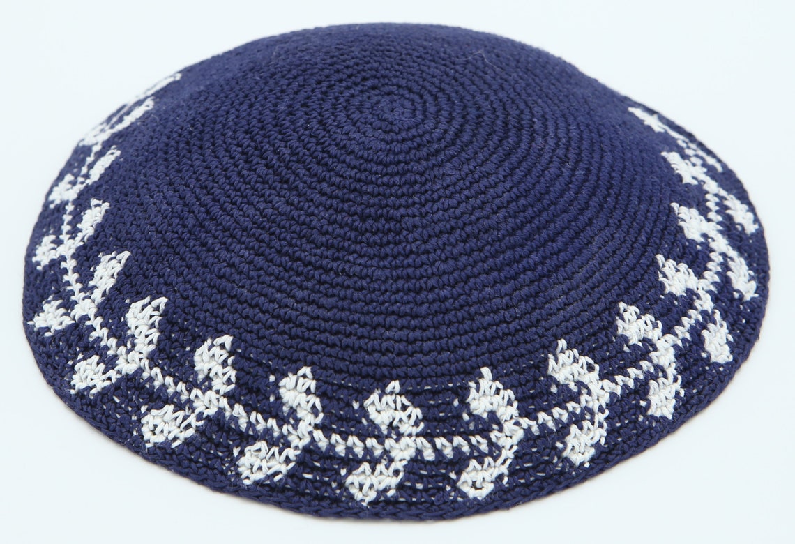Kippaco Hand Knitted Yarmulke Knitted Kippah Hat 15.2 Cm/6 | Etsy