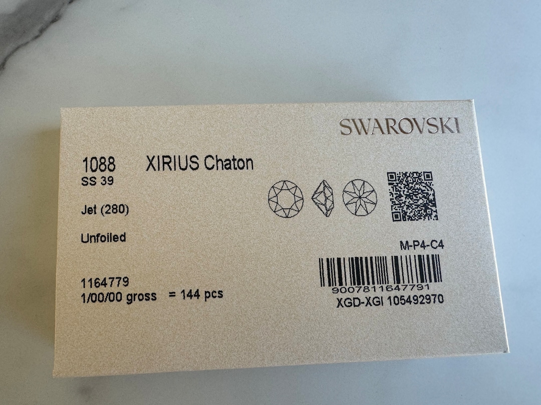 JET BLACK Swarovski Stone, 8mm Jet Black Stones, 1088 39ss Round 8mm ...