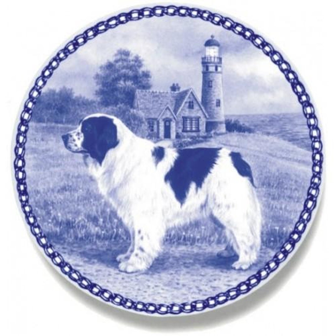 Landseer - Dog Plate Made in Denmark From the Finest European Porcelain ...