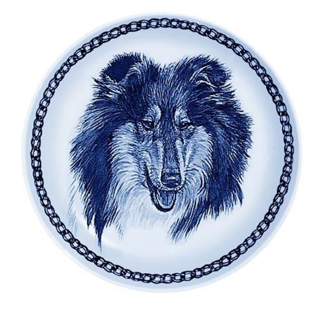 Collie Rough Tricolour Dog Plate Made in Denmark From the Finest ...
