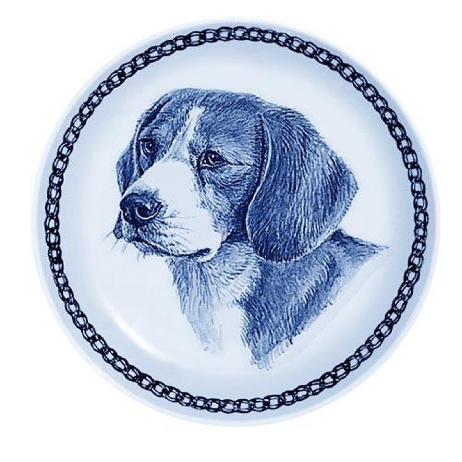 Beagle - Dog Plate Made in Denmark From the Finest European Porcelain ...