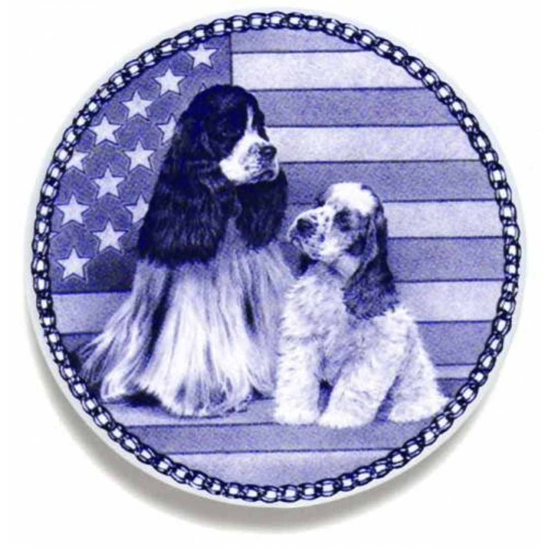 Cocker Spaniel American Dog Plate Made in Denmark From the Finest ...