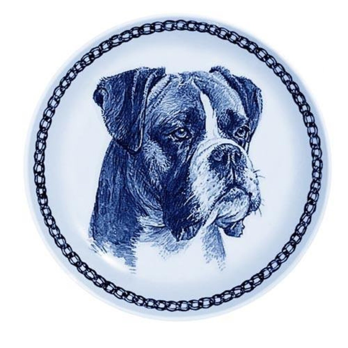 Boxer - Dog Plate Made in Denmark From the Finest European Porcelain - Etsy