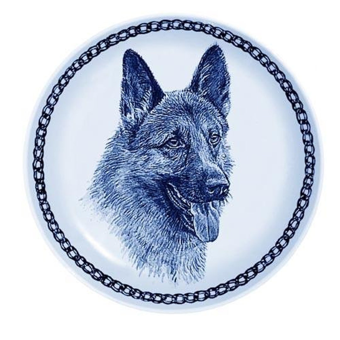 German Shepherd Dog - Dog Plate Made in Denmark From the Finest ...