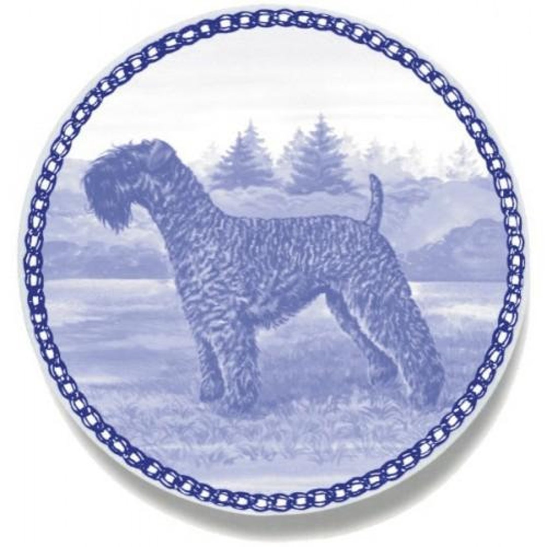 Kerry Blue Terrier - Dog Plate Made in Denmark From the Finest European ...