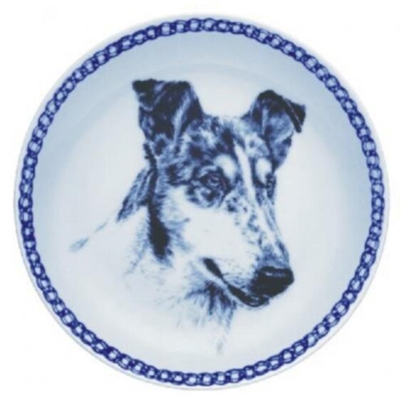 Collie Smooth Blue Merle Dog Plate Made in Denmark From | Etsy