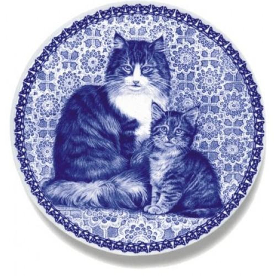 Norwegian Forest Cat Cat Plate Made in Denmark From the Finest European ...