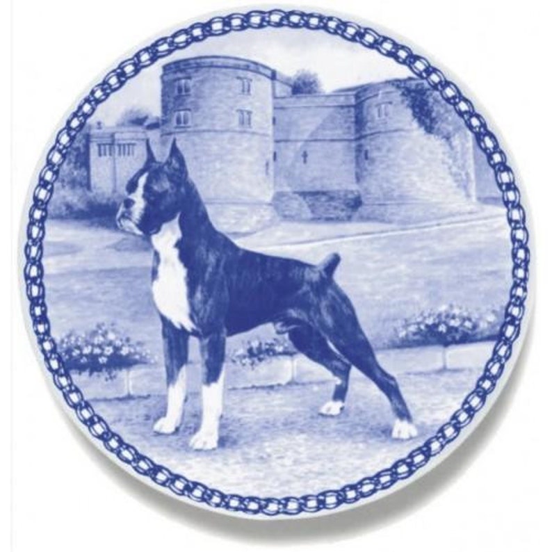 Boxer Dog Plate Made in Denmark From the Finest European - Etsy