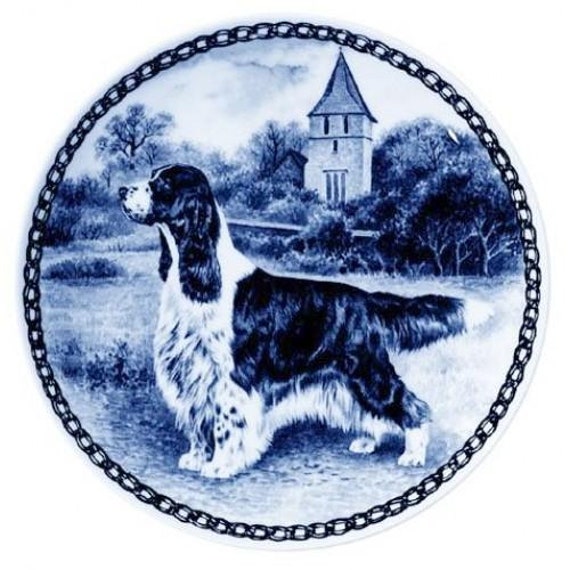English Springer Spaniel Dog Plate Made in Denmark From the - Etsy