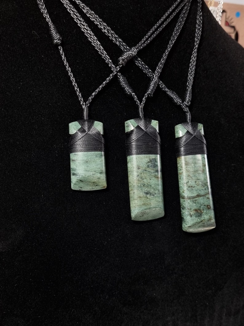 Bowenite Greenstone Pounamu Set of 3 Toki's New Zealand Hand Carved - Etsy