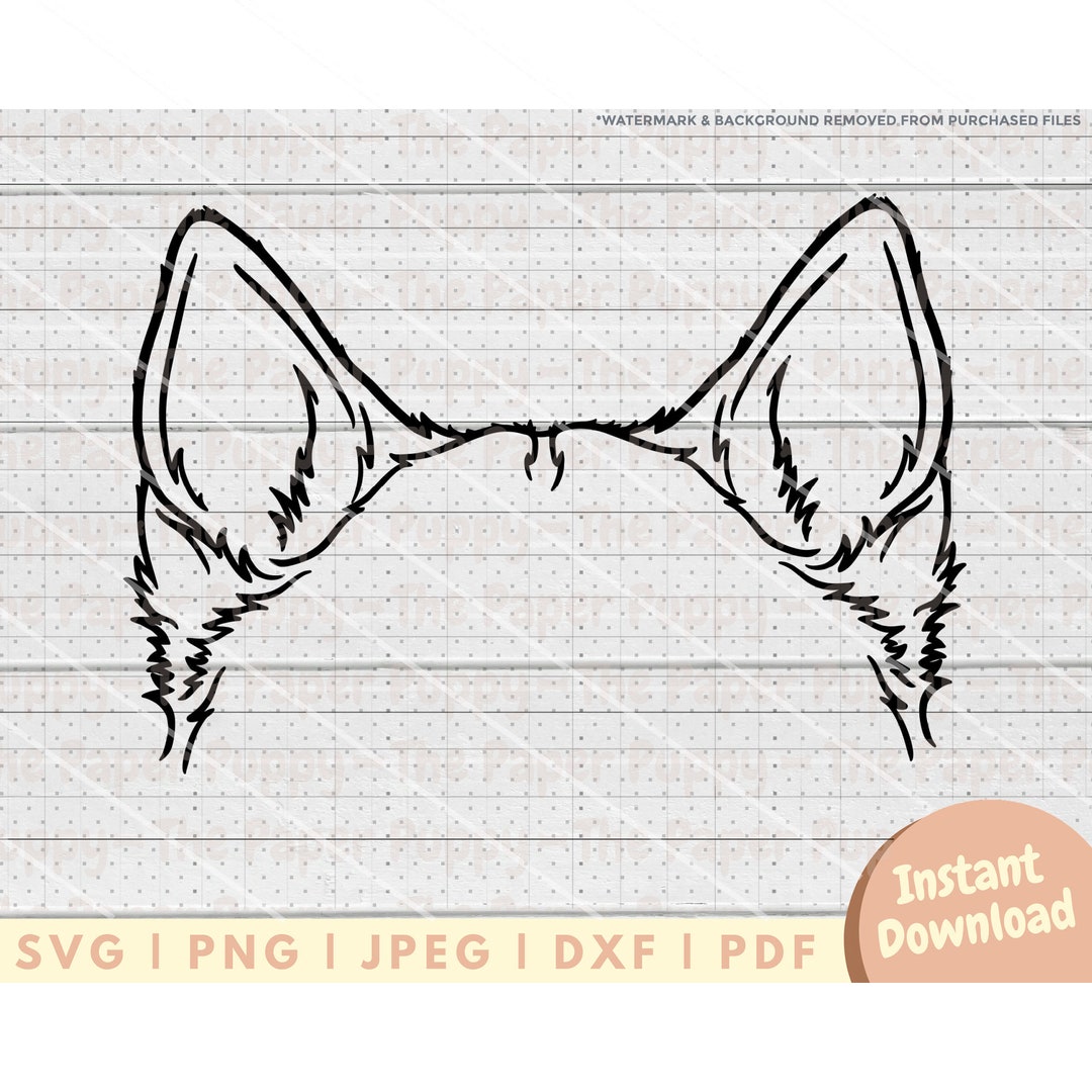 Husky Ear SVG File - PNG, PDF, Dxf, Cut File for Cutters and More ...