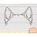 Labrador Retriever Dog Ear Outline SVG Cut File and PNG File for Cricut ...