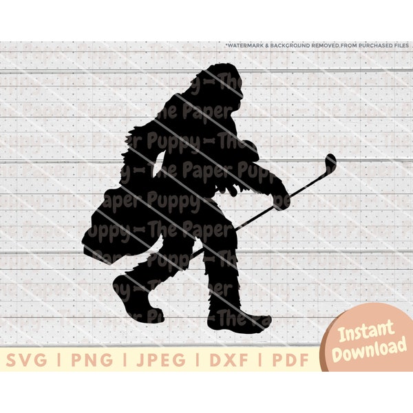 Golfing Sasquatch Svg - Etsy