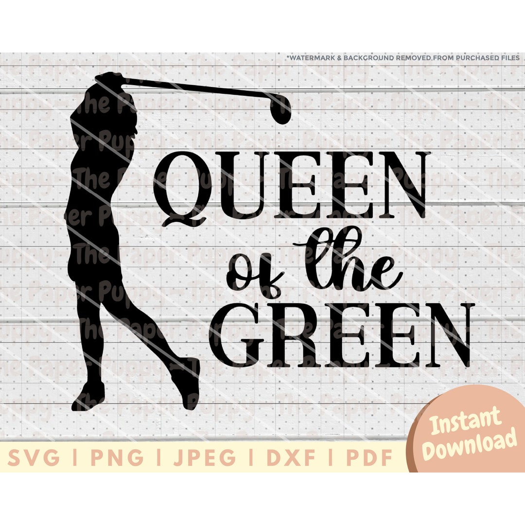 Lady Golfer SVG File - PNG, PDF, Dxf, Cut File for Cutters and More ...