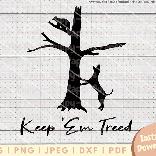 Keep Em Treed Coon Hunter Svg - Etsy Australia