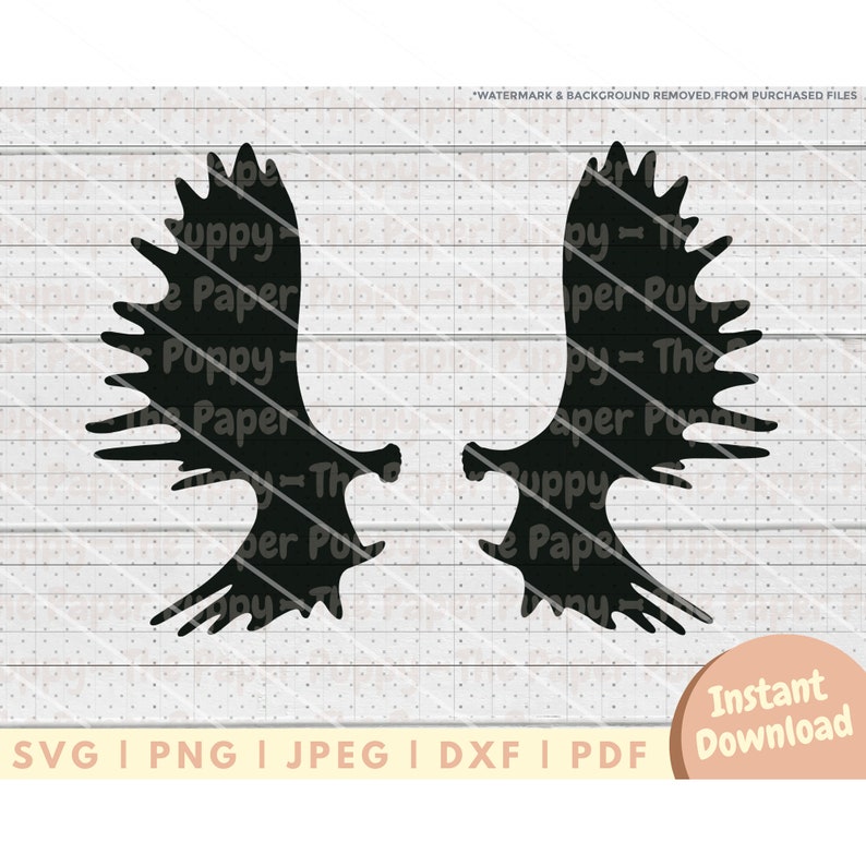 Archivo SVG de asta de alce PNG, PDF, Dxf, archivo de corte para ...