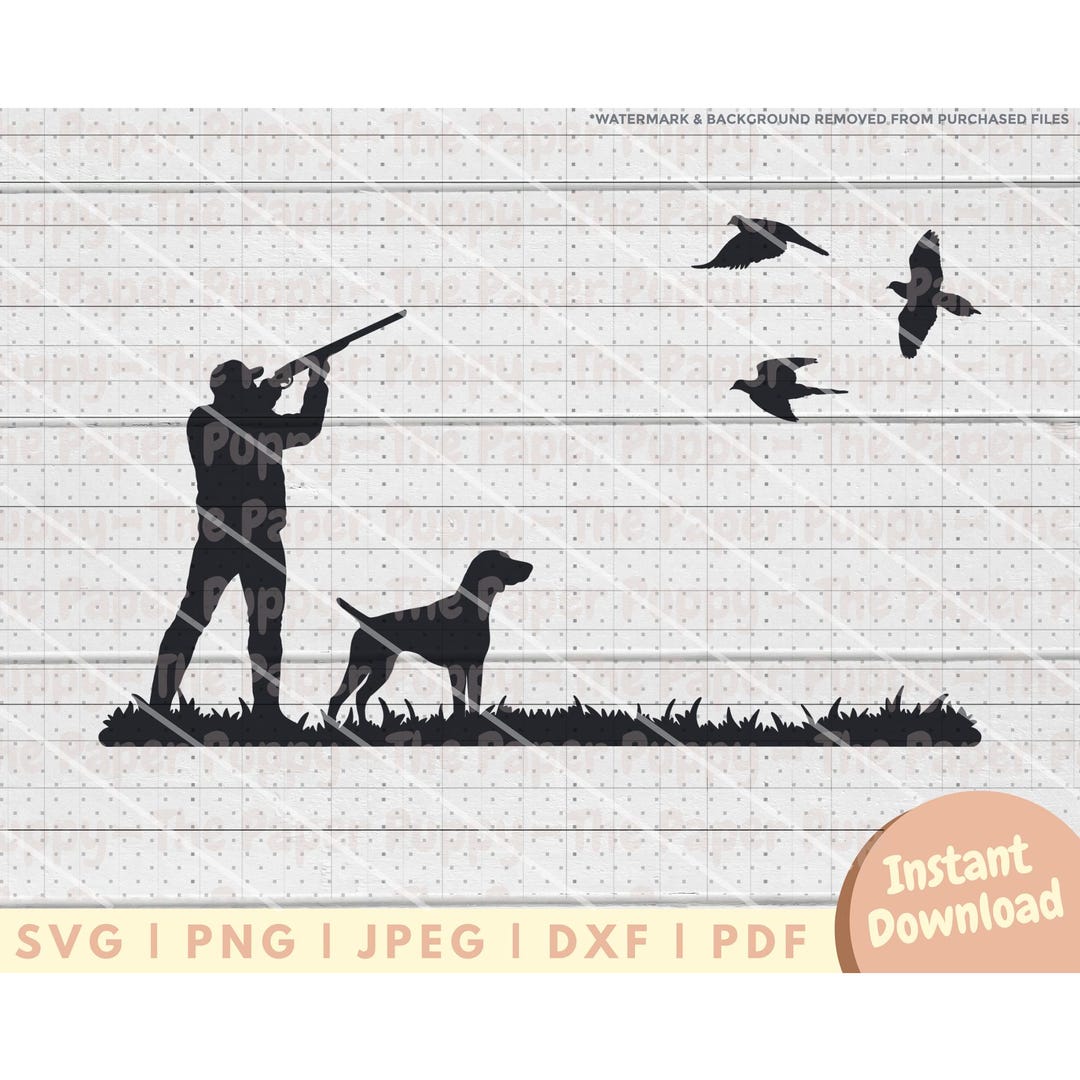 Dove Hunting SVG - PNG, Pdf, Dxf, Cut File for Cutters & More - German ...