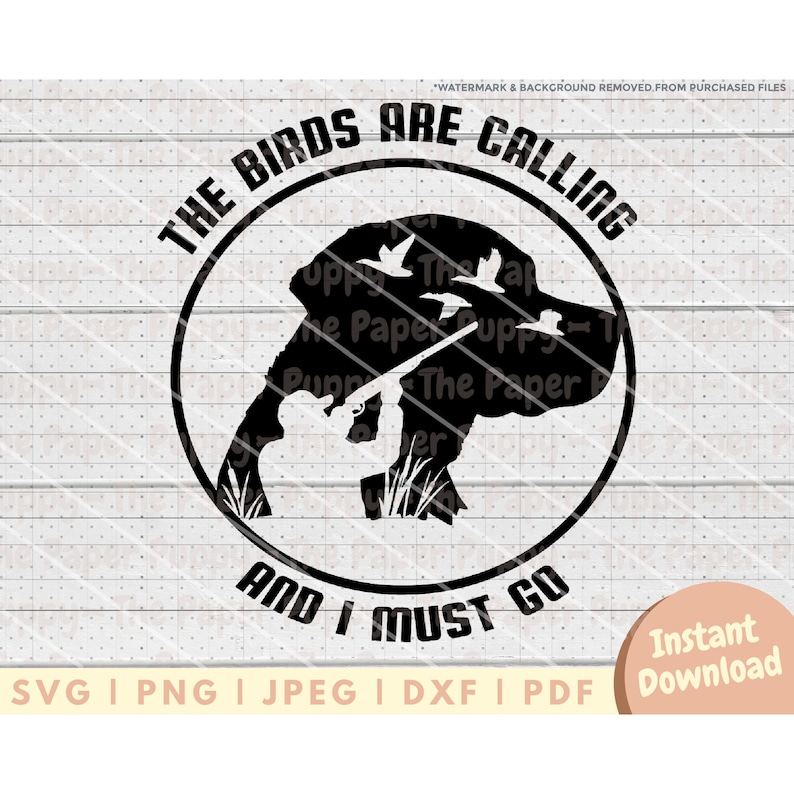 Archivo SVG de caza de patos PNG, PDF, Dxf, archivo de corte para ...