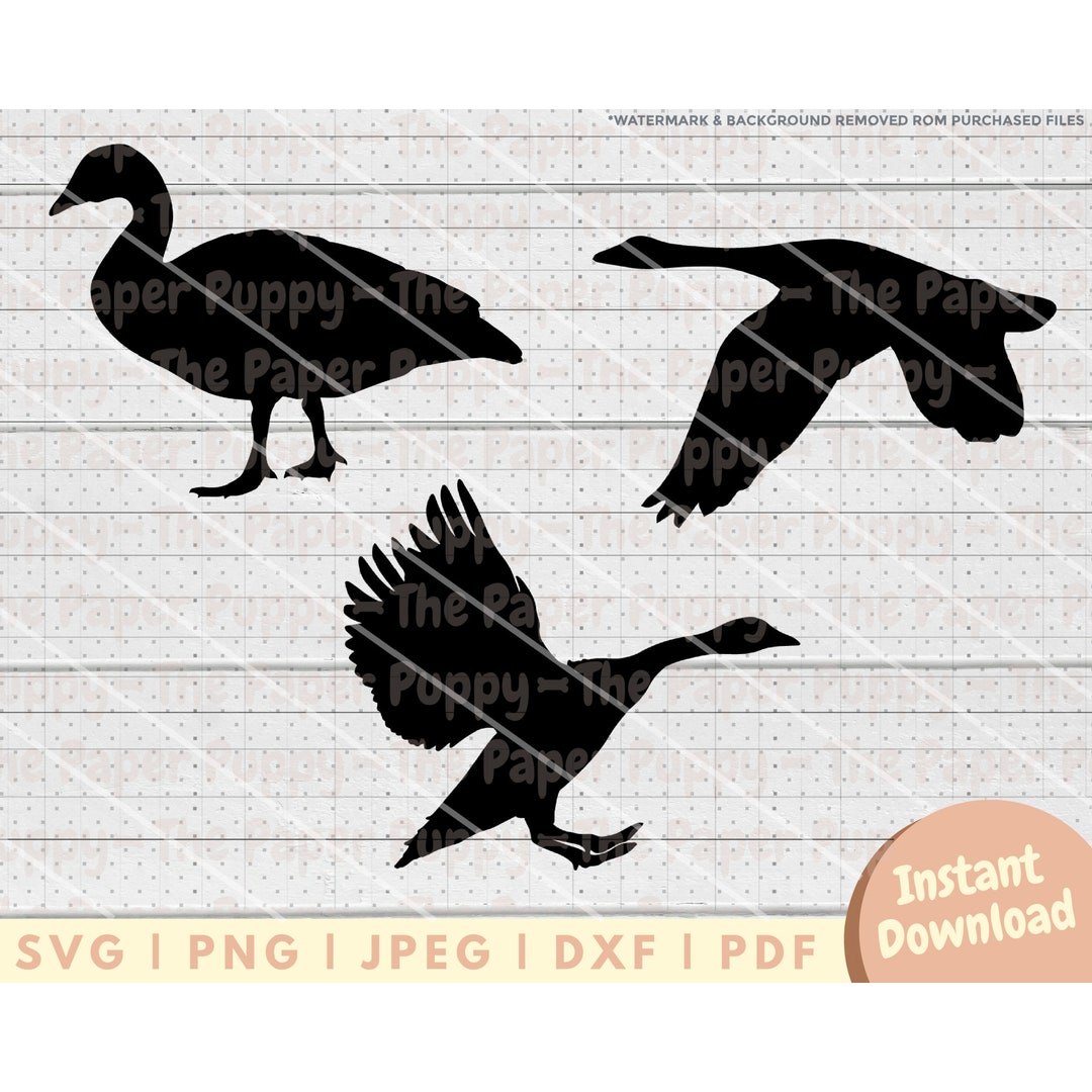 Geese SVG File - PNG, PDF, Dxf, Cut File for Cutters and More ...