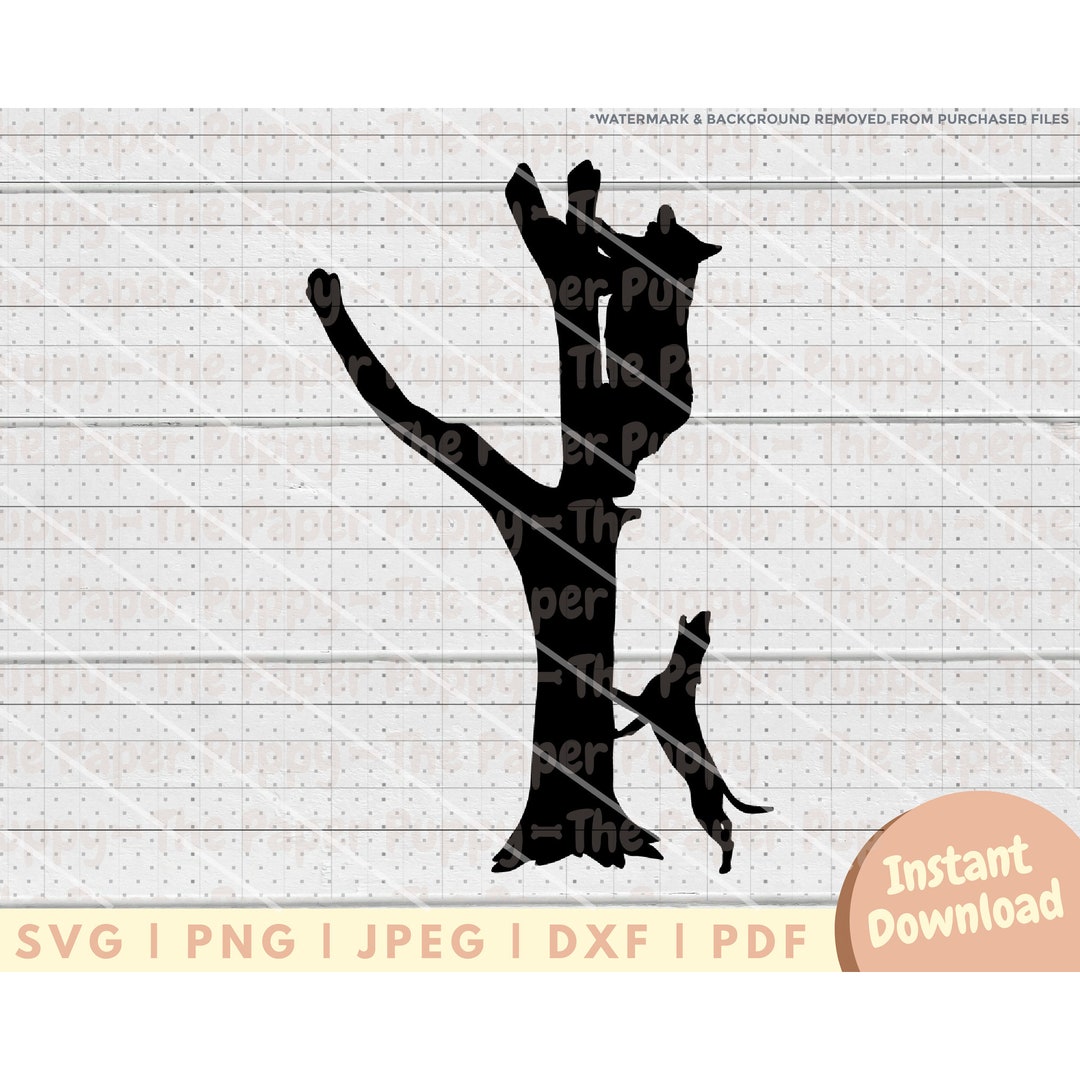 Hounds Treeing Bear SVG File - PNG, PDF, Dxf, Cut File for Cutters and ...
