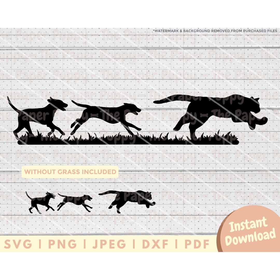 Hounds Chasing Cougar SVG File - PNG, PDF, Dxf, Cut File for Cutters ...