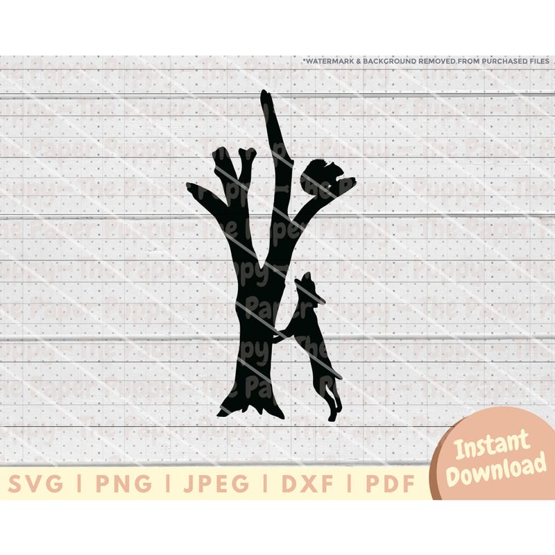 Squirrel Dog and Tree Svg - Etsy