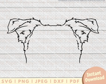 Black & Tan Australian Shepherd Portrait Fabric Panel - Etsy