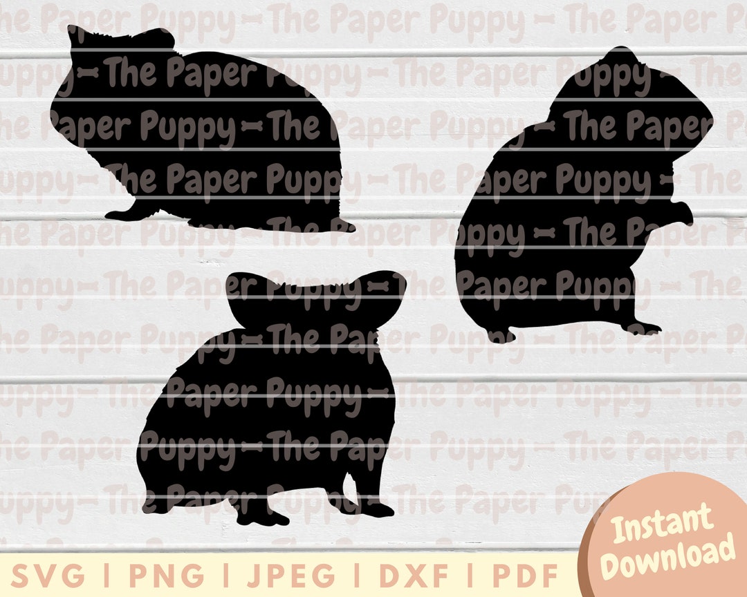 Hamster SVG File Bundle PNG PDF Dxf Cut File for Cutters - Etsy