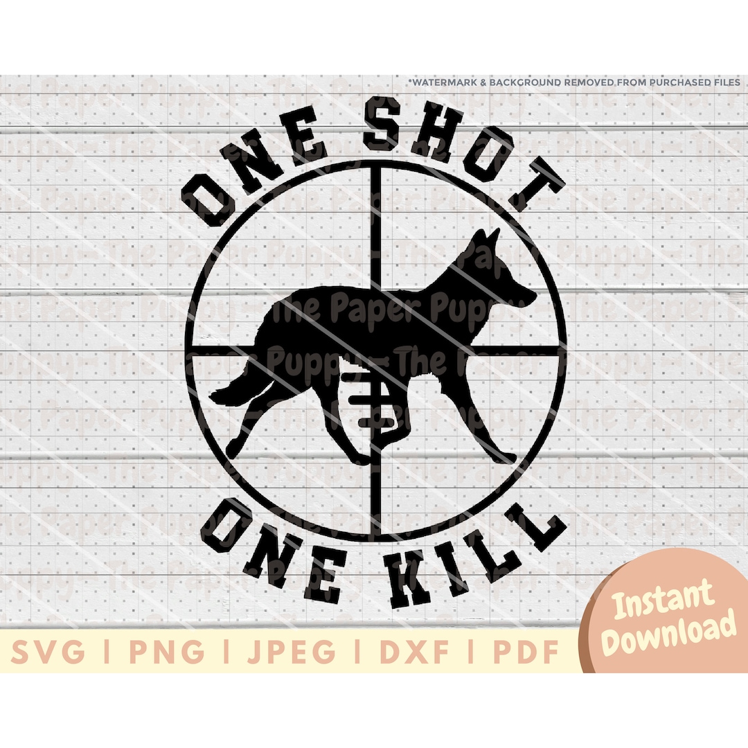 Coyote Hunting SVG File - PNG, PDF, Dxf, Cut File for Cutters and More ...