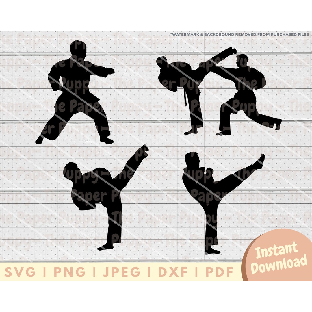 Karate SVG File - PNG, PDF, Dxf, Cut File for Cutters and More ...