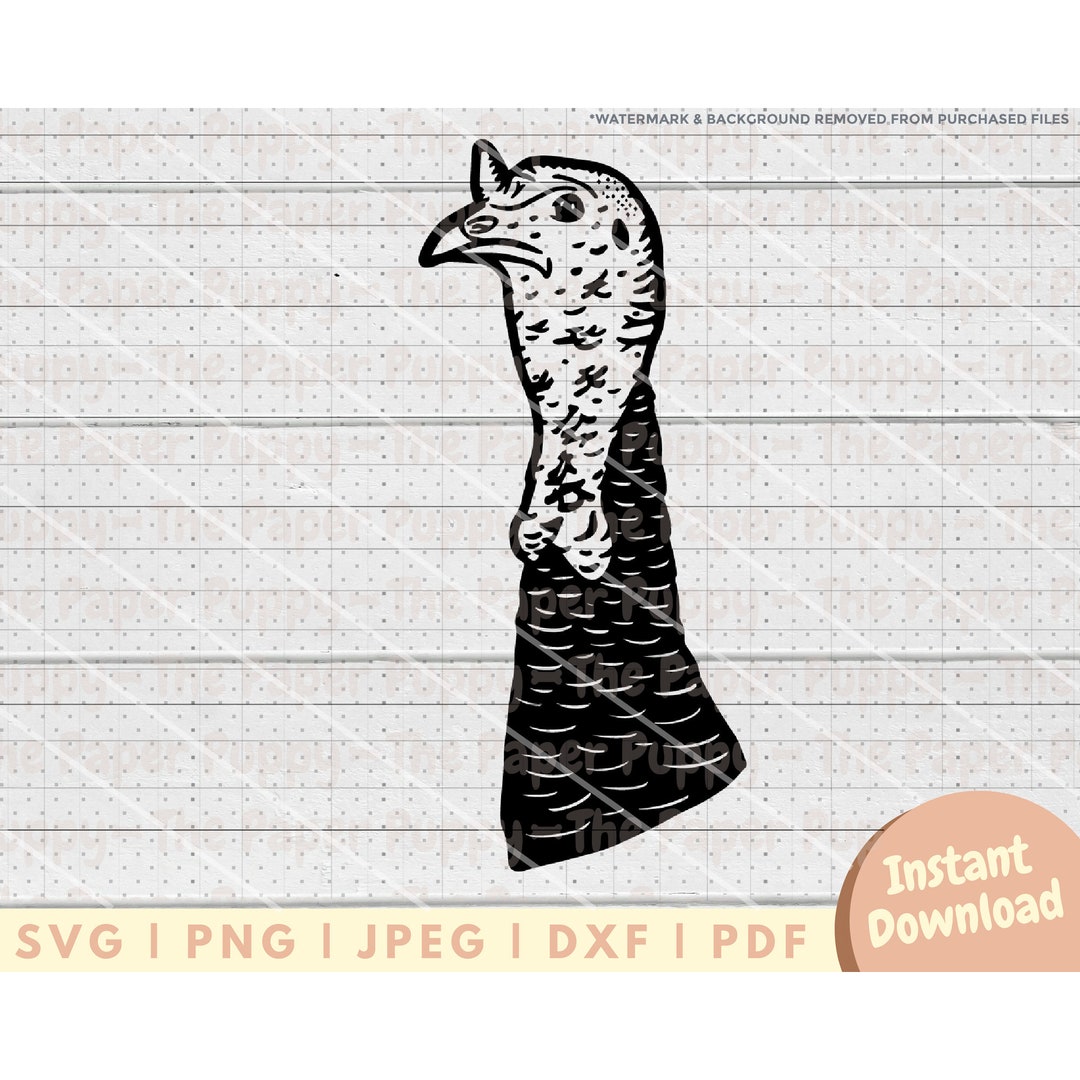Turkey SVG File PNG, PDF, Dxf, Cut File for Cutters and More Turkey ...