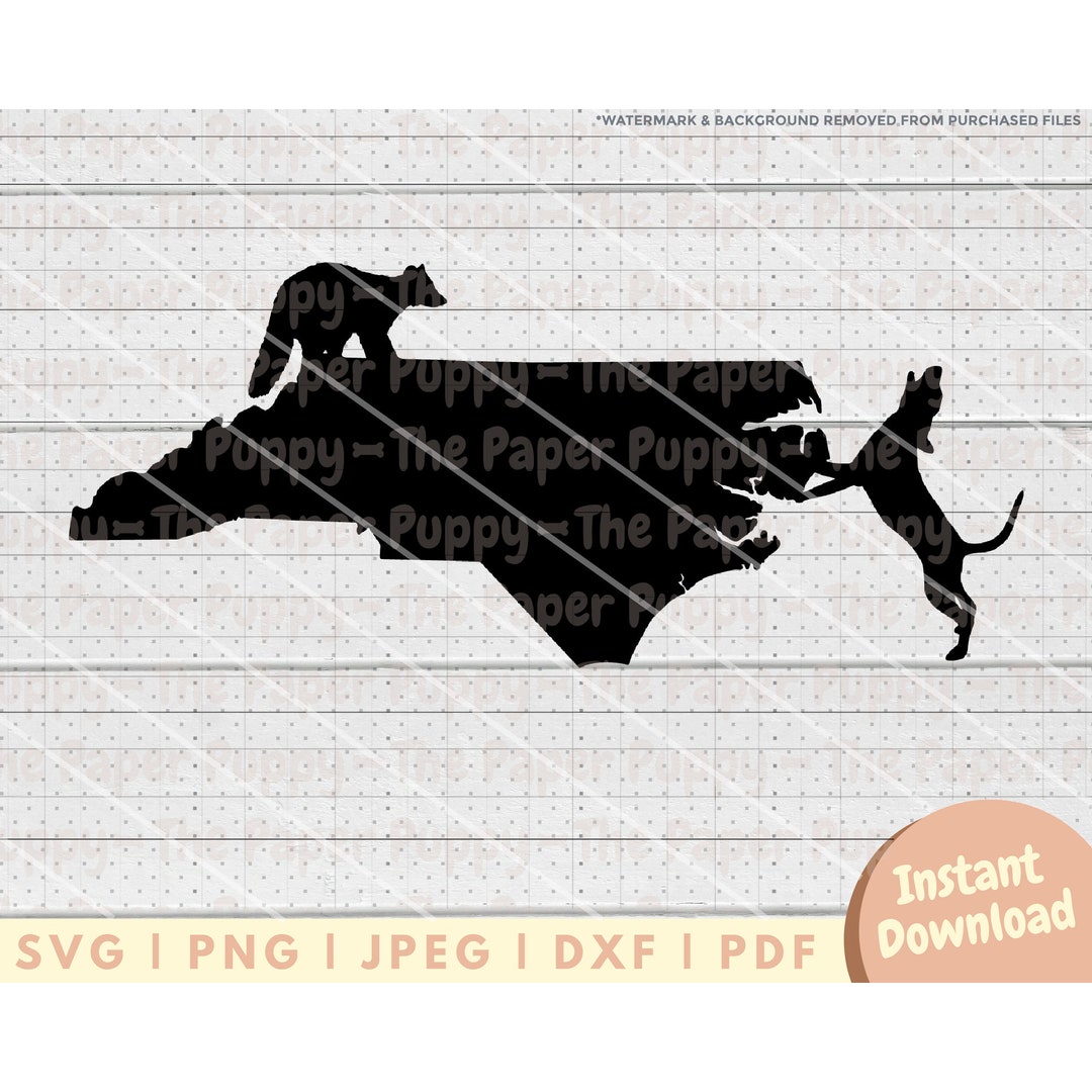 NC Coon Hunting SVG File - PNG, Pdf, Dxf, Cut File for Cutters and More ...