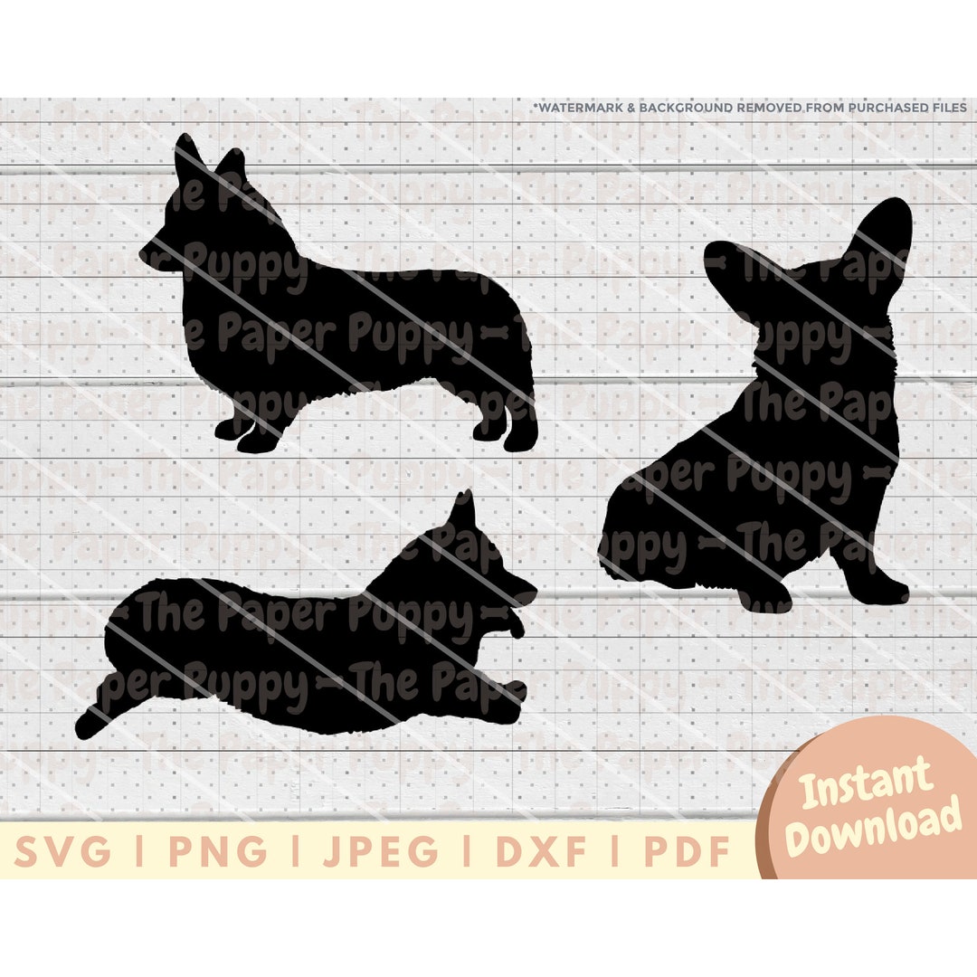 Corgi SVG File PNG, PDF, Dxf, Cut File for Cutters and More Corgi ...