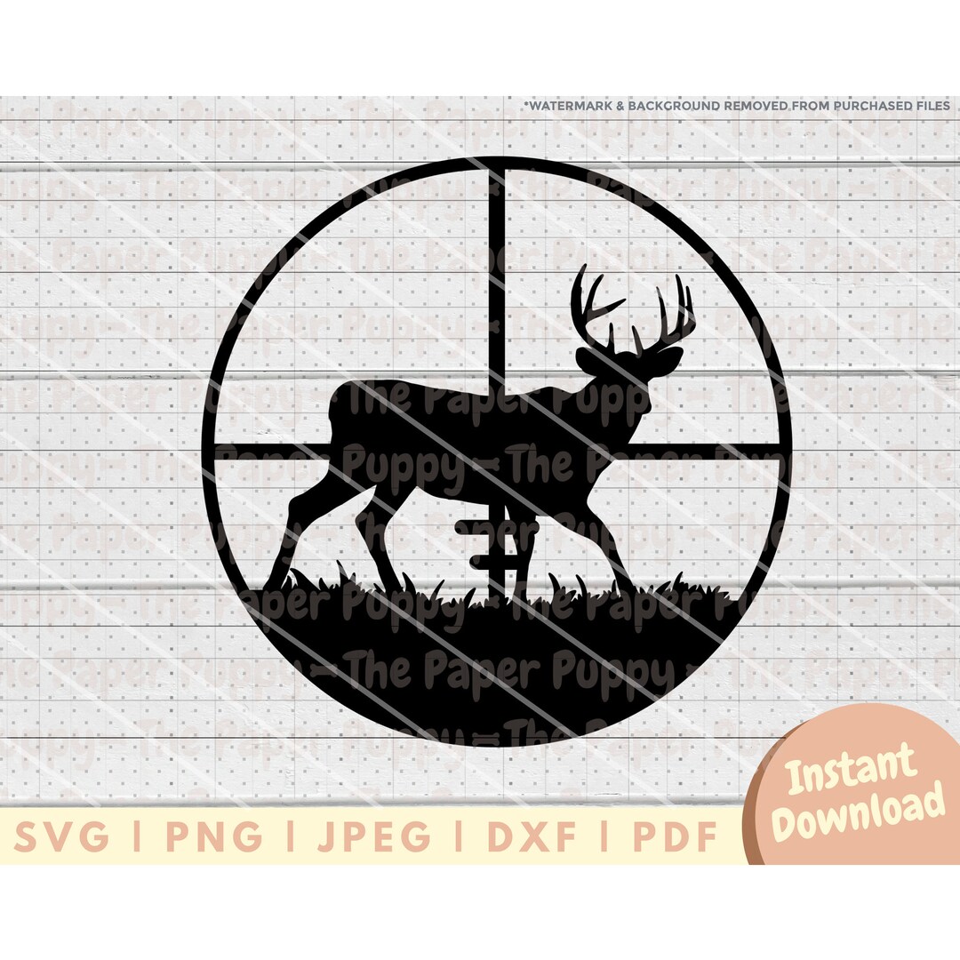Whitetail Deer SVG File Bundle - PNG, PDF, Dxf, Cut File for Cutters ...