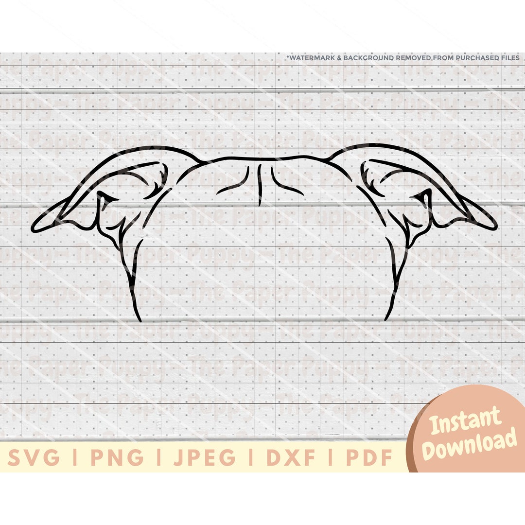 Amstaff Ear SVG File - PNG, PDF, Dxf, Cut File for Cutters and More ...