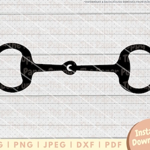 Snaffle Bit SVG File - PNG, PDF, Dxf, Cut File for Cutters and More ...