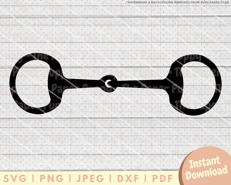 Snaffle Bit SVG File - PNG, PDF, Dxf, Cut File for Cutters and More ...