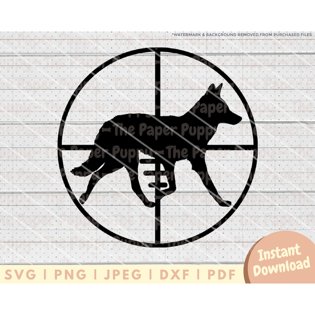 Coyote Hunting SVG File - PNG, PDF, Dxf, Cut File for Cutters and More ...