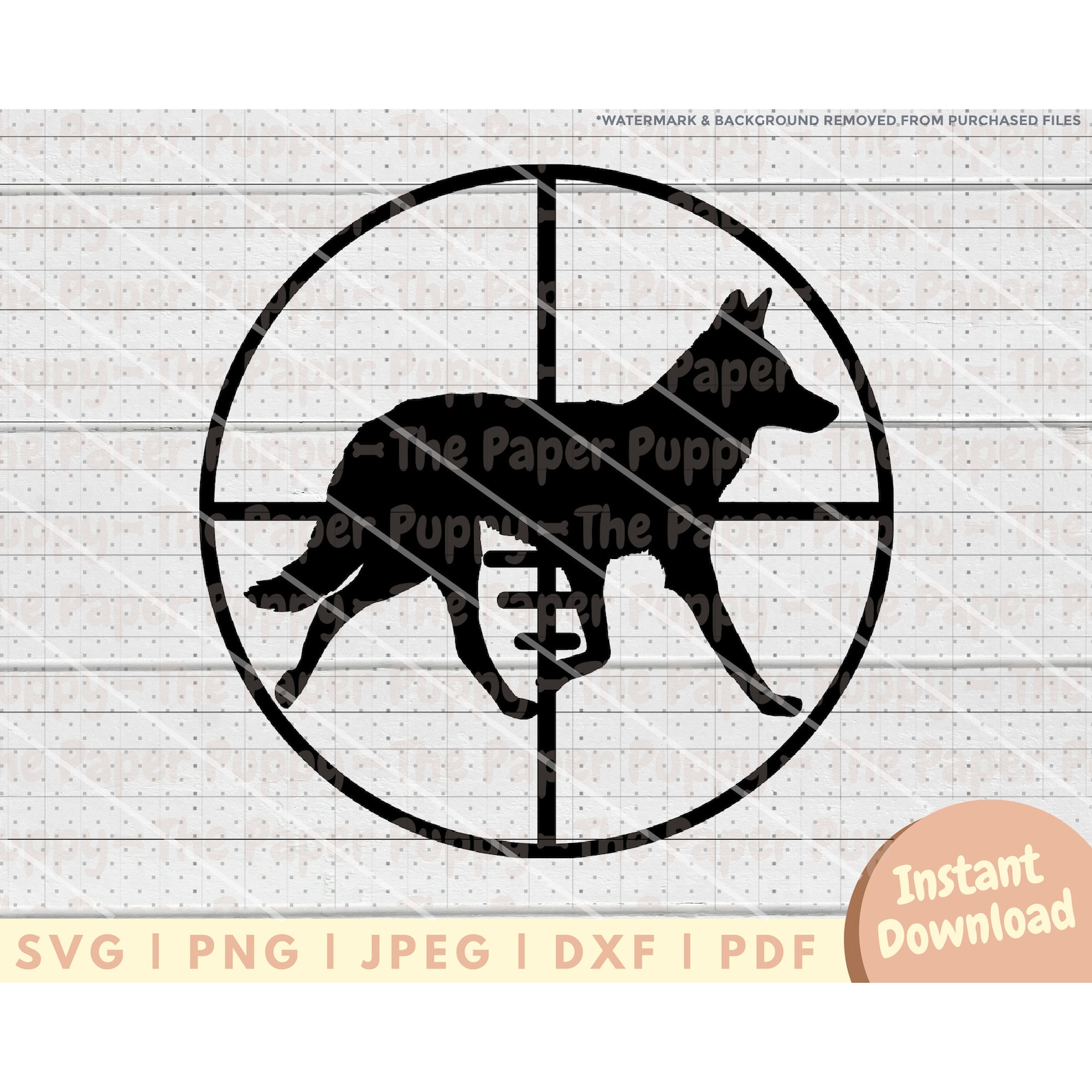 Coyote Hunting SVG File - PNG, PDF, Dxf, Cut File for Cutters and More ...