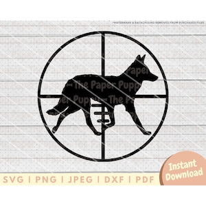 Coyote Hunting SVG File - PNG, PDF, Dxf, Cut File for Cutters and More ...